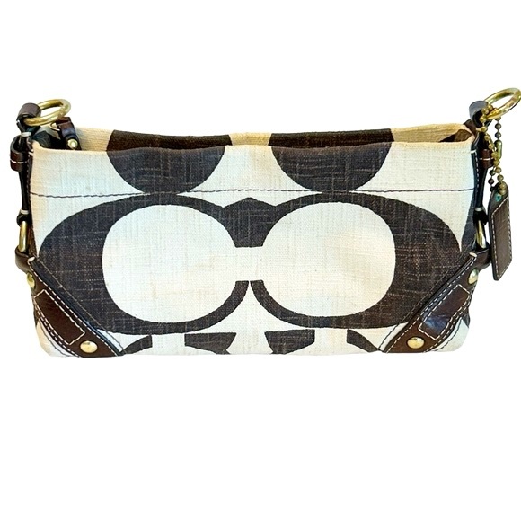 Coach | Bags | Coach Womens Limited Edition Linen Signature Coach Carly ...